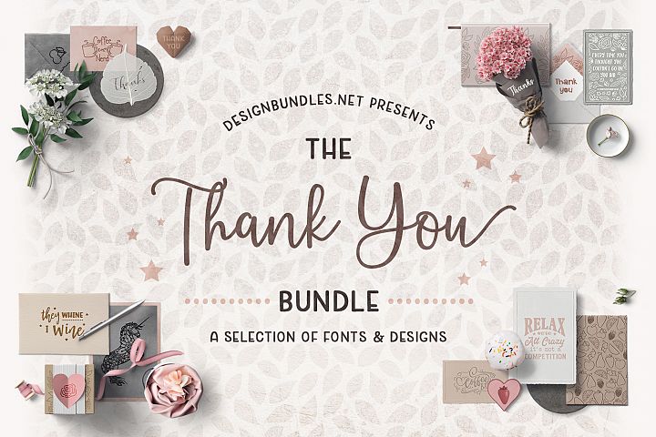 FREE Fonts, Graphics, and more! Enjoy this awesome THANK YOU Bundle for ...