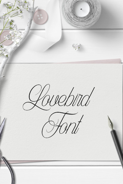 Free Font Download ~ Lovebird Calligraphy Font with beautiful swashes ...