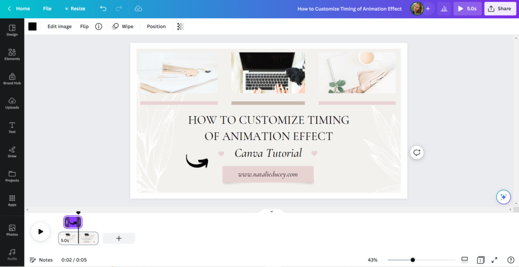 How to Customize the Timing of Animation in a Video in Canva – Natalie ...